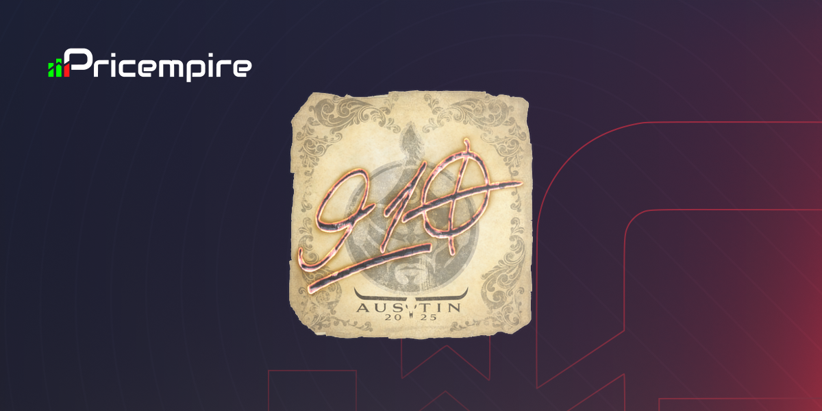 Sticker | 910 | Austin 2025 | CS2 Market Stats & Analysis